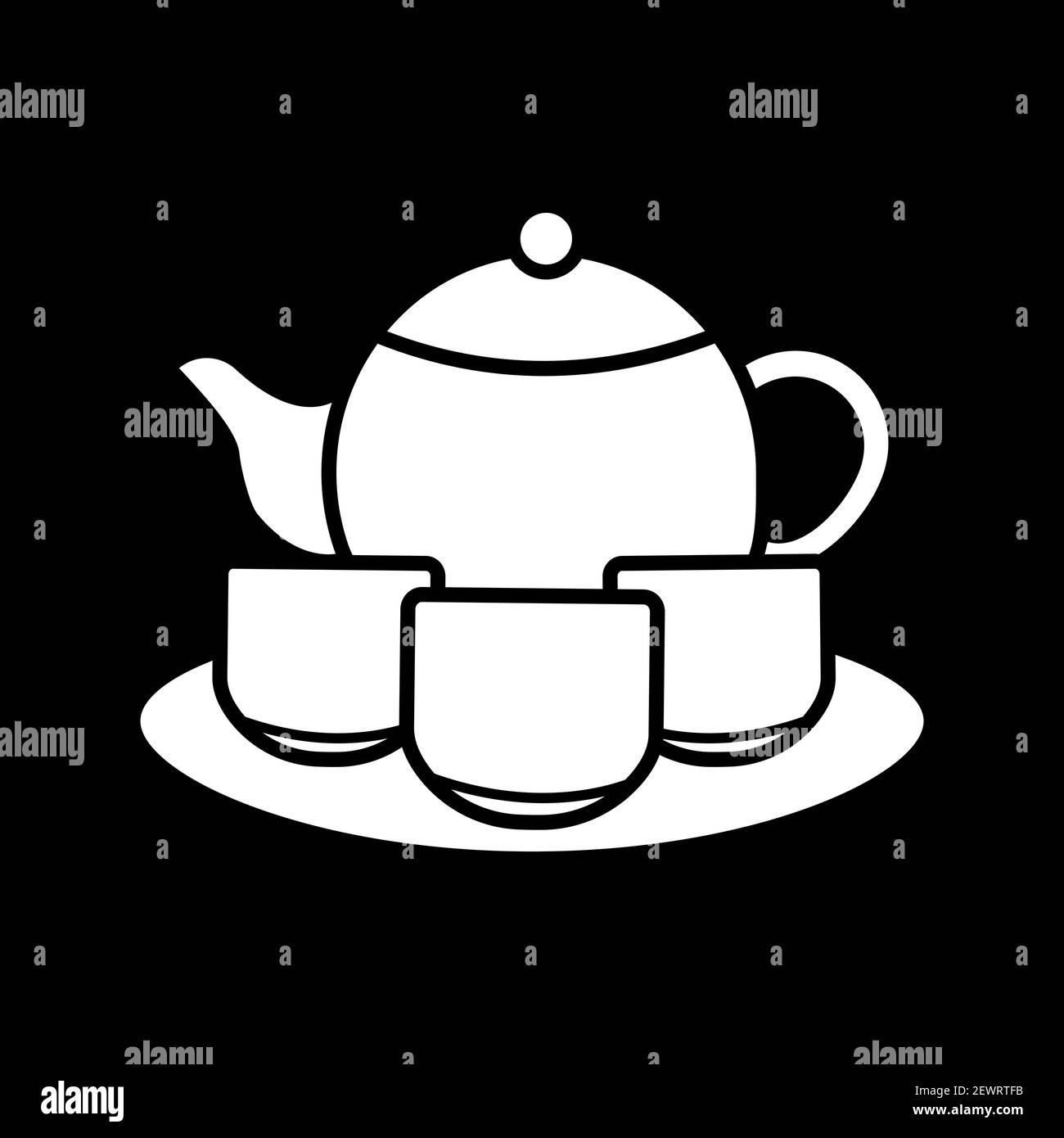Dark teacup Black and White Stock Photos & Images - Alamy