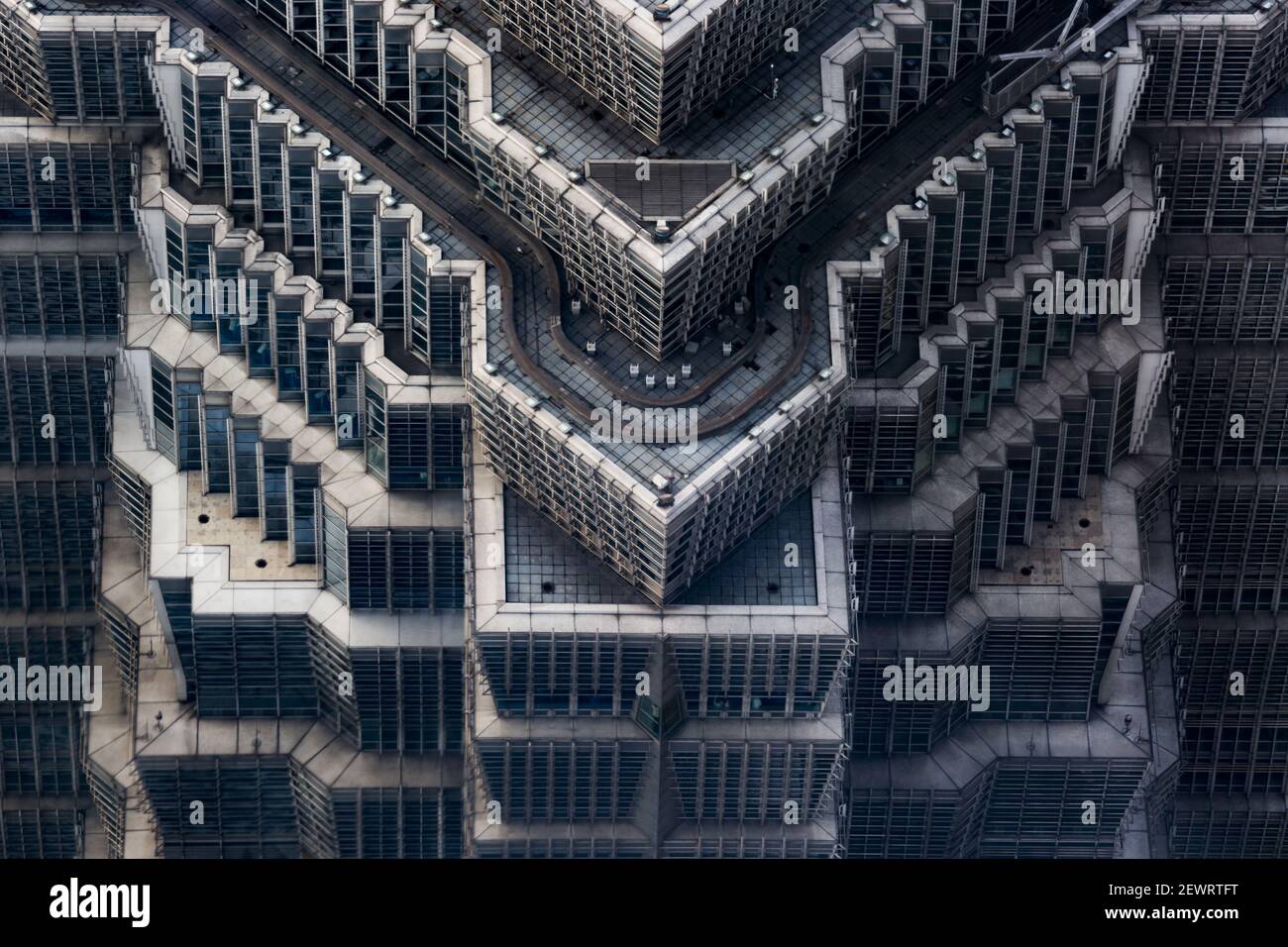 --FILE--An aerial view of Jin Mao Tower, an 88-story landmark ...