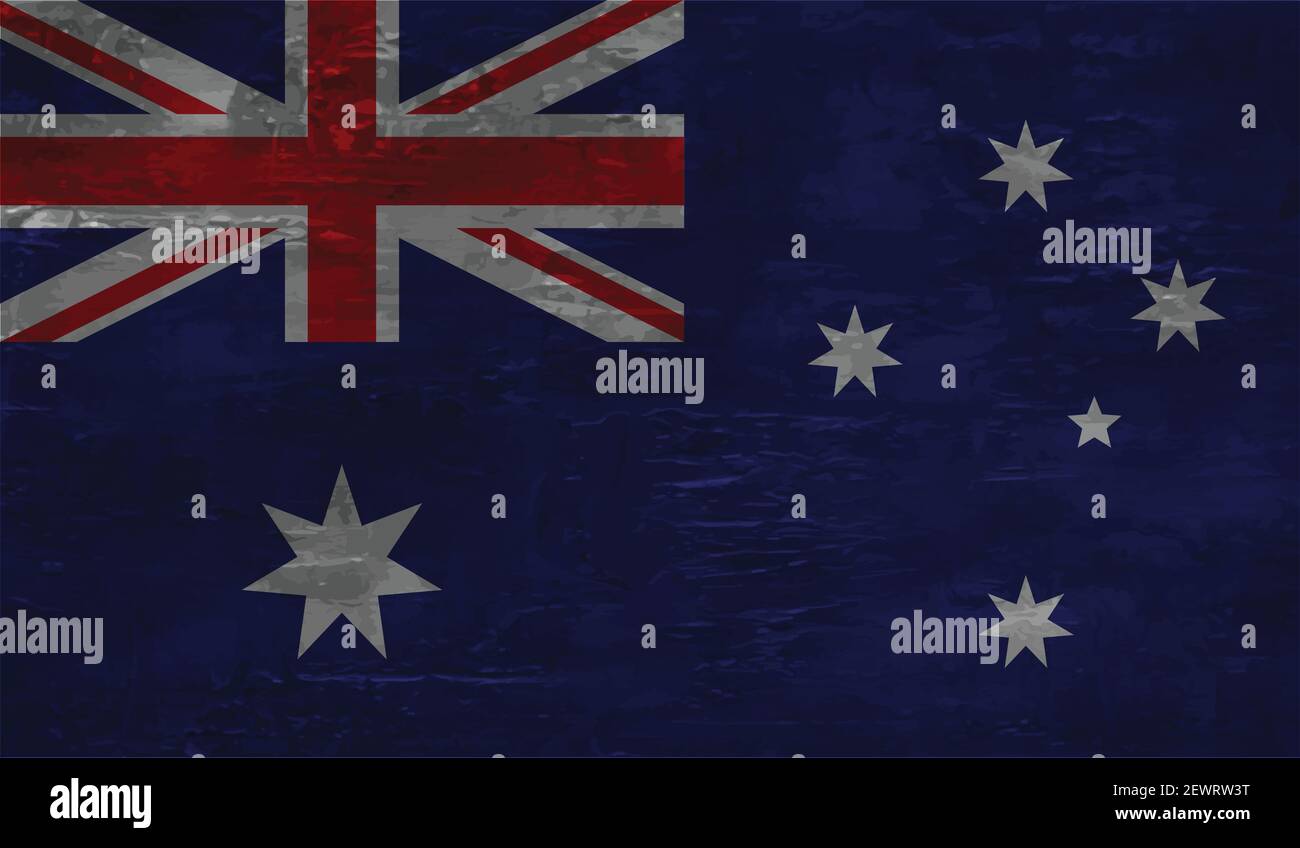 The flag of the state of Western Australia with grunge Stock Vector ...
