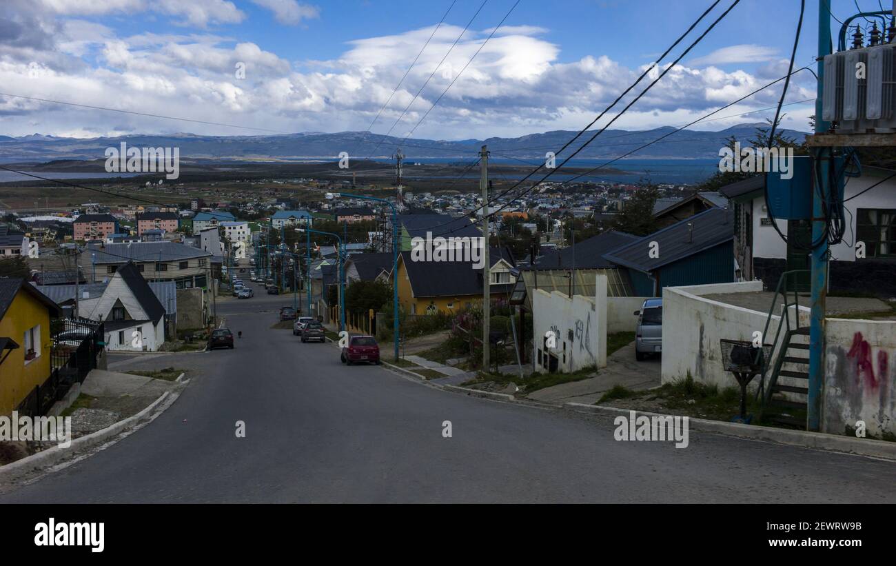 --FILE--The street view of the southernmost city in the world, known as ...