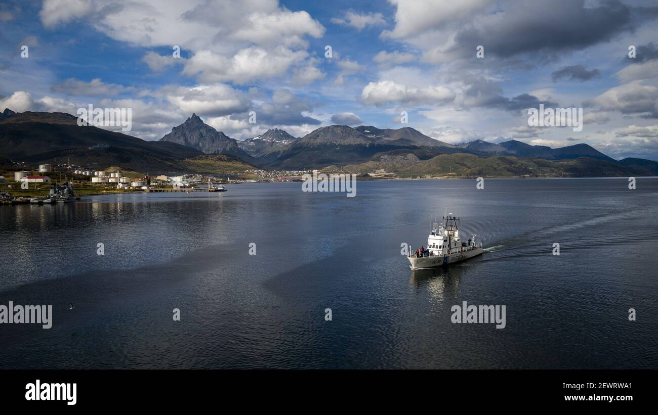 --FILE--The street view of the southernmost city in the world, known as ...