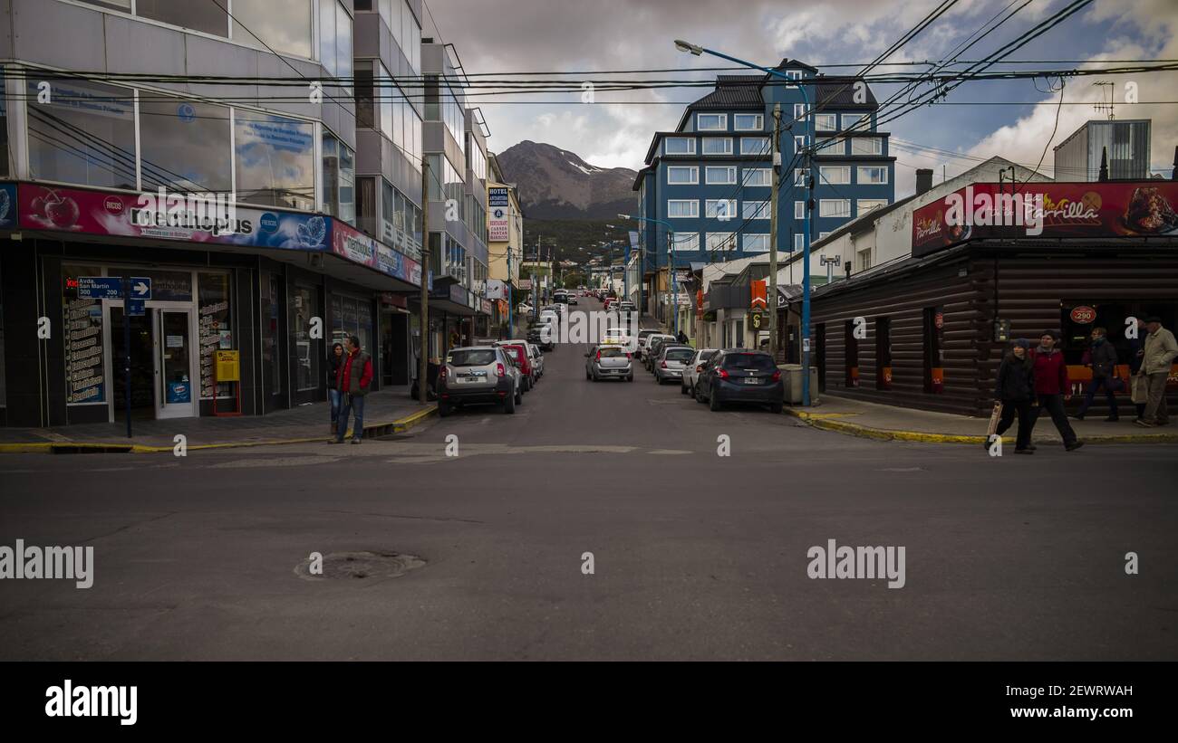 --FILE--The street view of the southernmost city in the world, known as ...