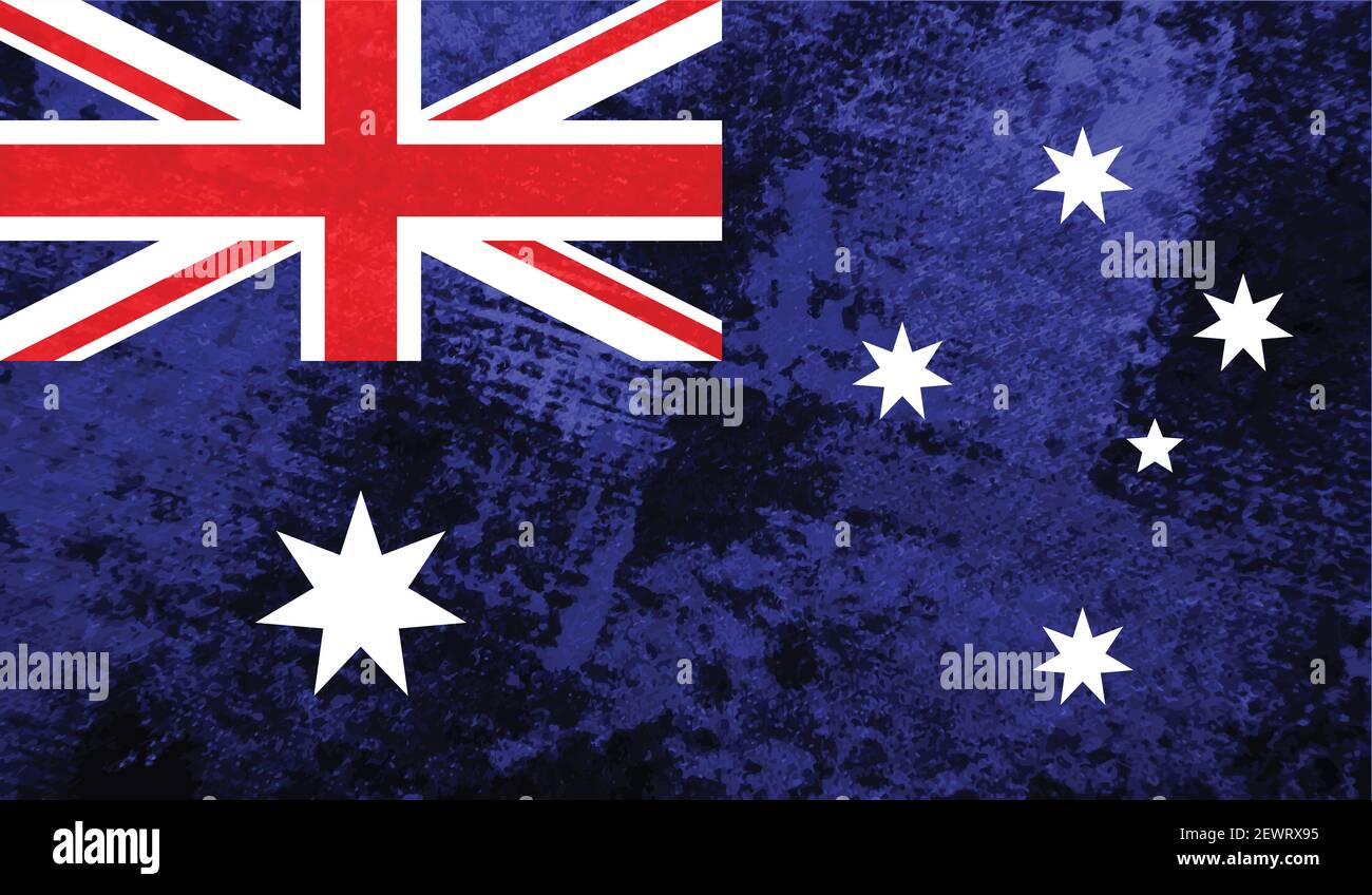 The flag of the state of Western Australia with grunge Stock Vector ...