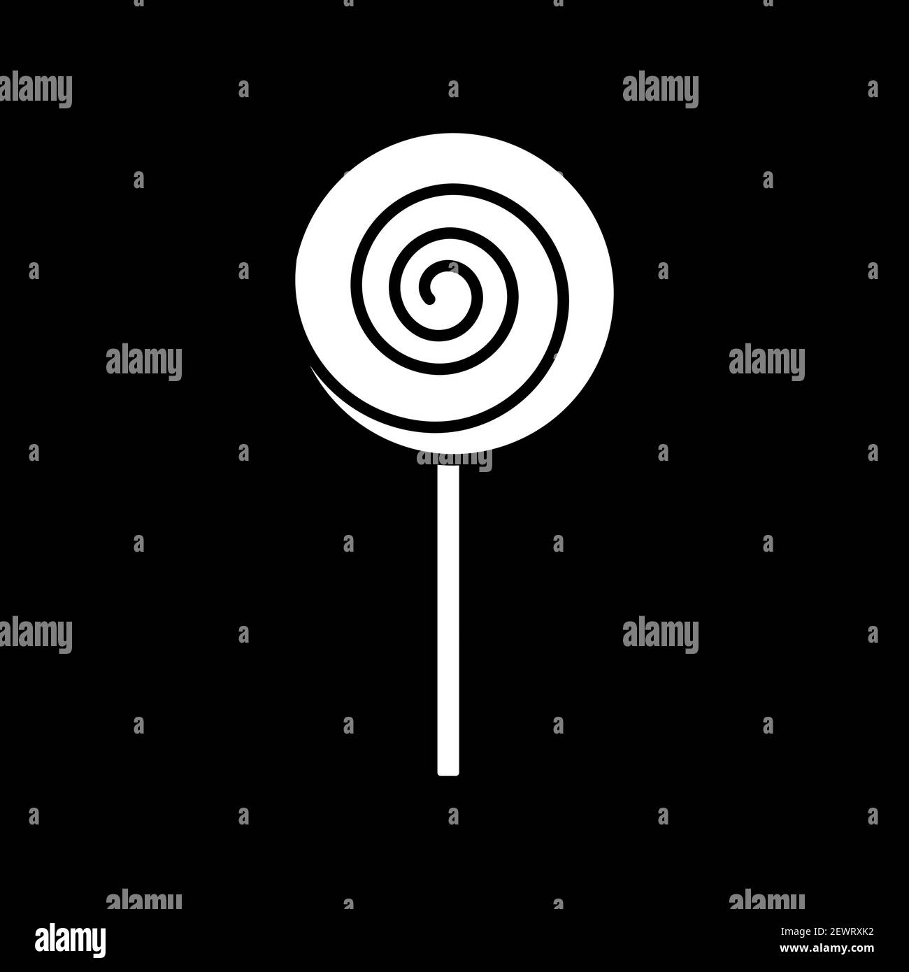 Lollipop dark mode glyph icon Stock Vector Image & Art - Alamy