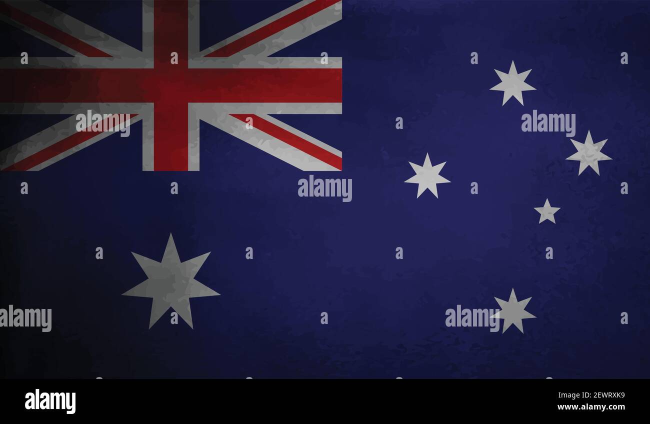 The flag of the state of Western Australia with grunge Stock Vector ...