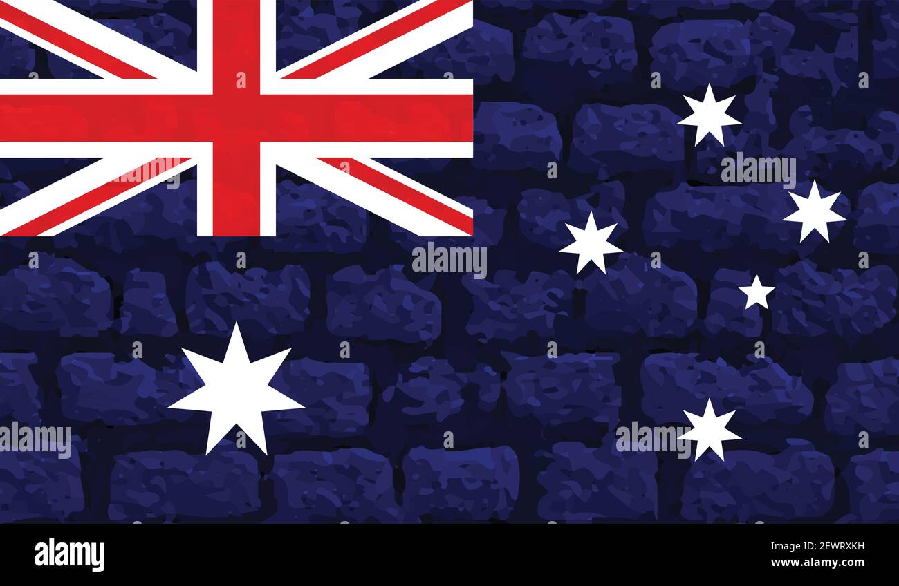The flag of the state of Western Australia with grunge Stock Vector ...