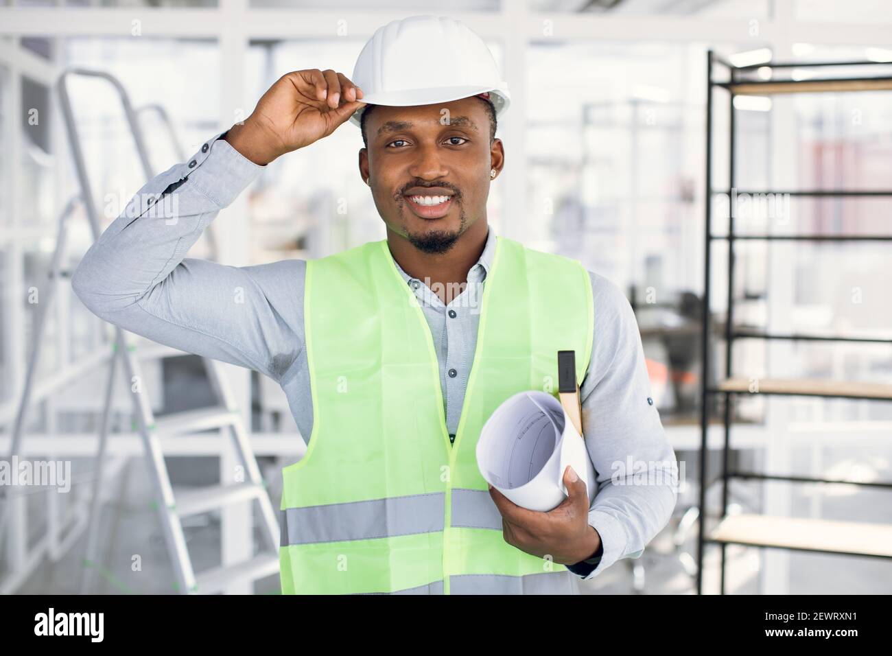 African engineer hi-res stock photography and images - Alamy