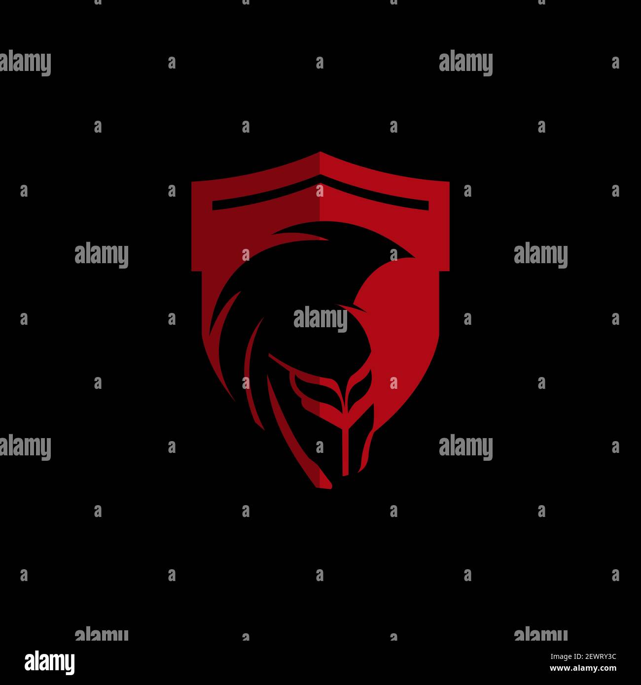 Spartan helmet logo hi-res stock photography and images - Alamy