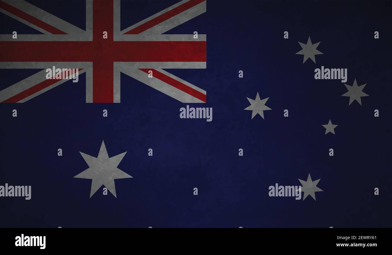 The flag of the state of Western Australia with grunge Stock Vector ...