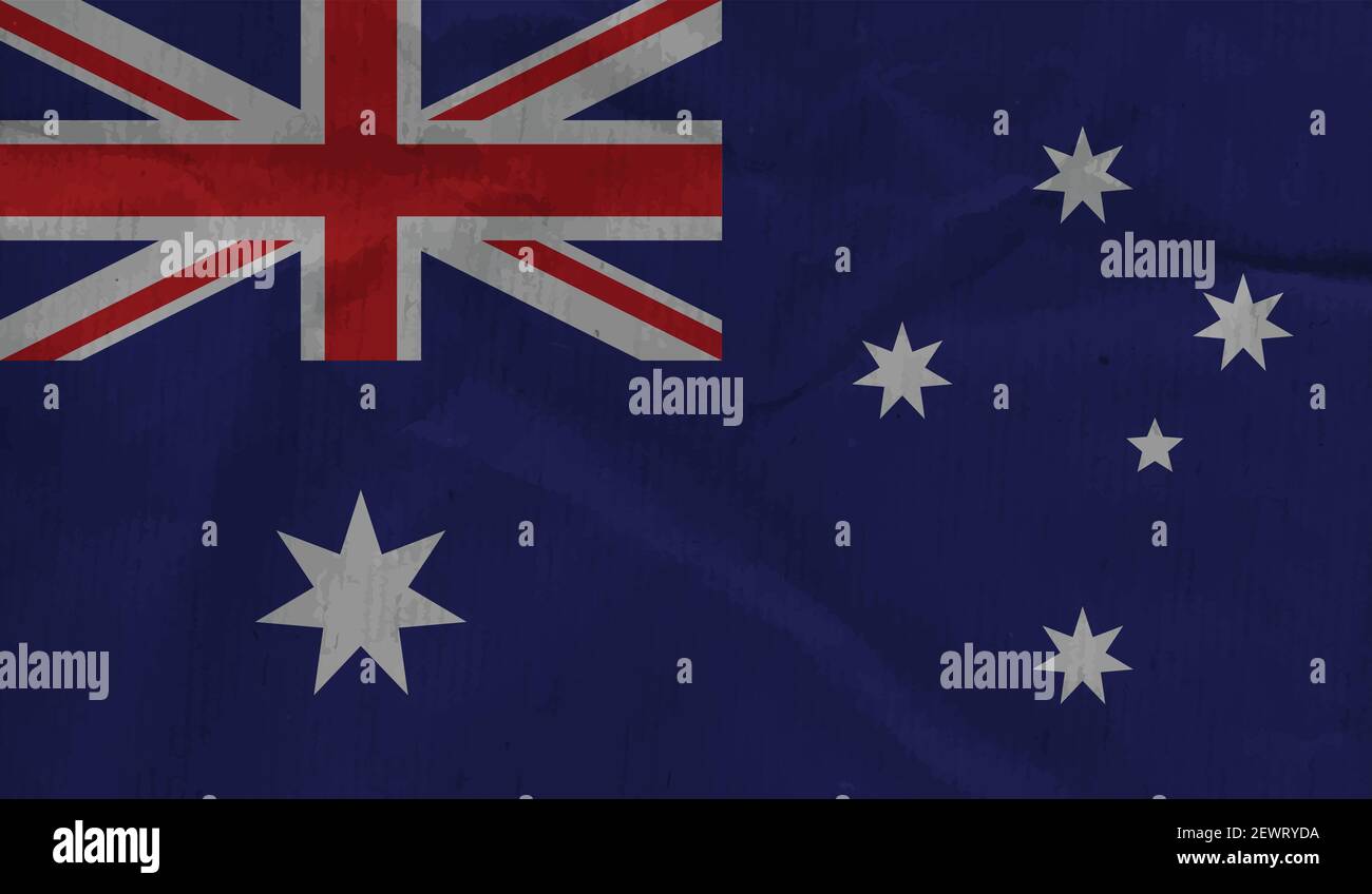 The flag of the state of Western Australia with grunge Stock Vector ...