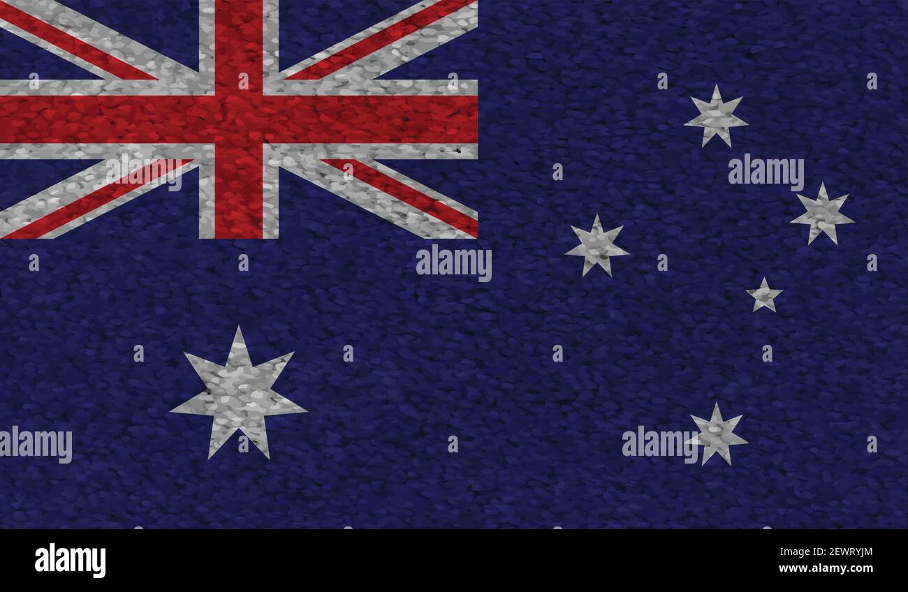 The flag of the state of Western Australia with grunge Stock Vector ...