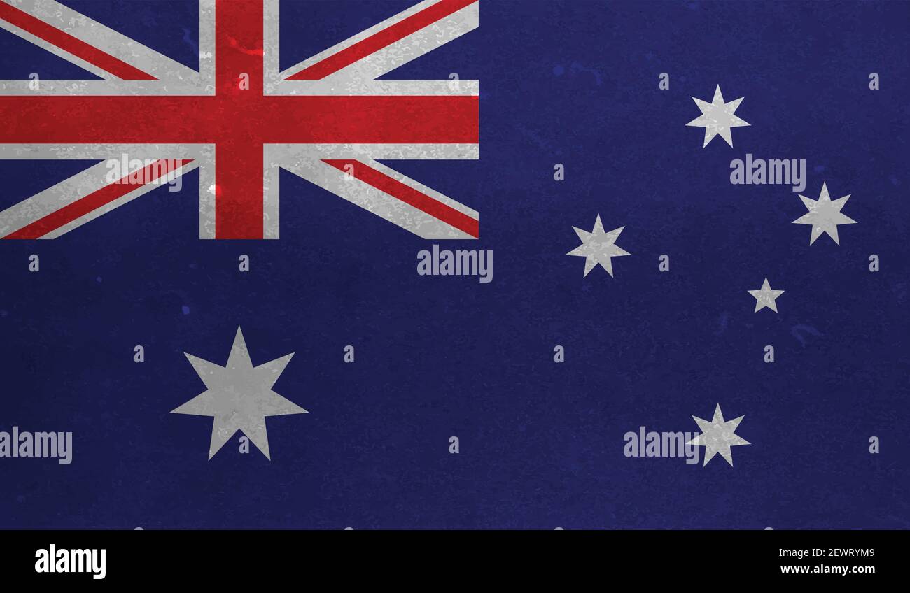 The flag of the state of Western Australia with grunge Stock Vector ...