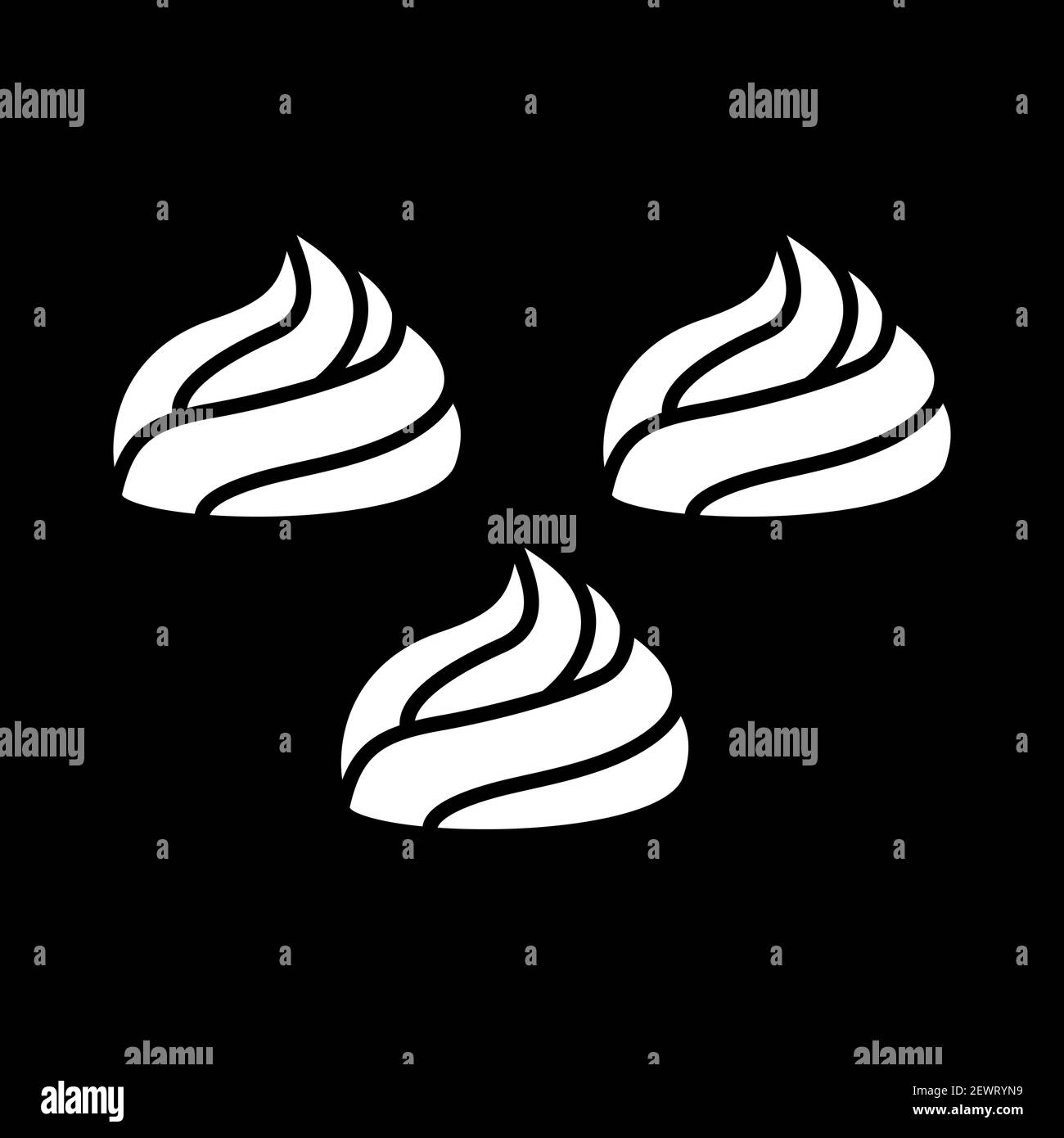Dessert pavlova Stock Vector Images - Alamy
