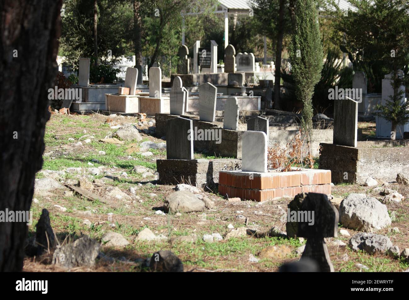 Muslim Graveyard Inside