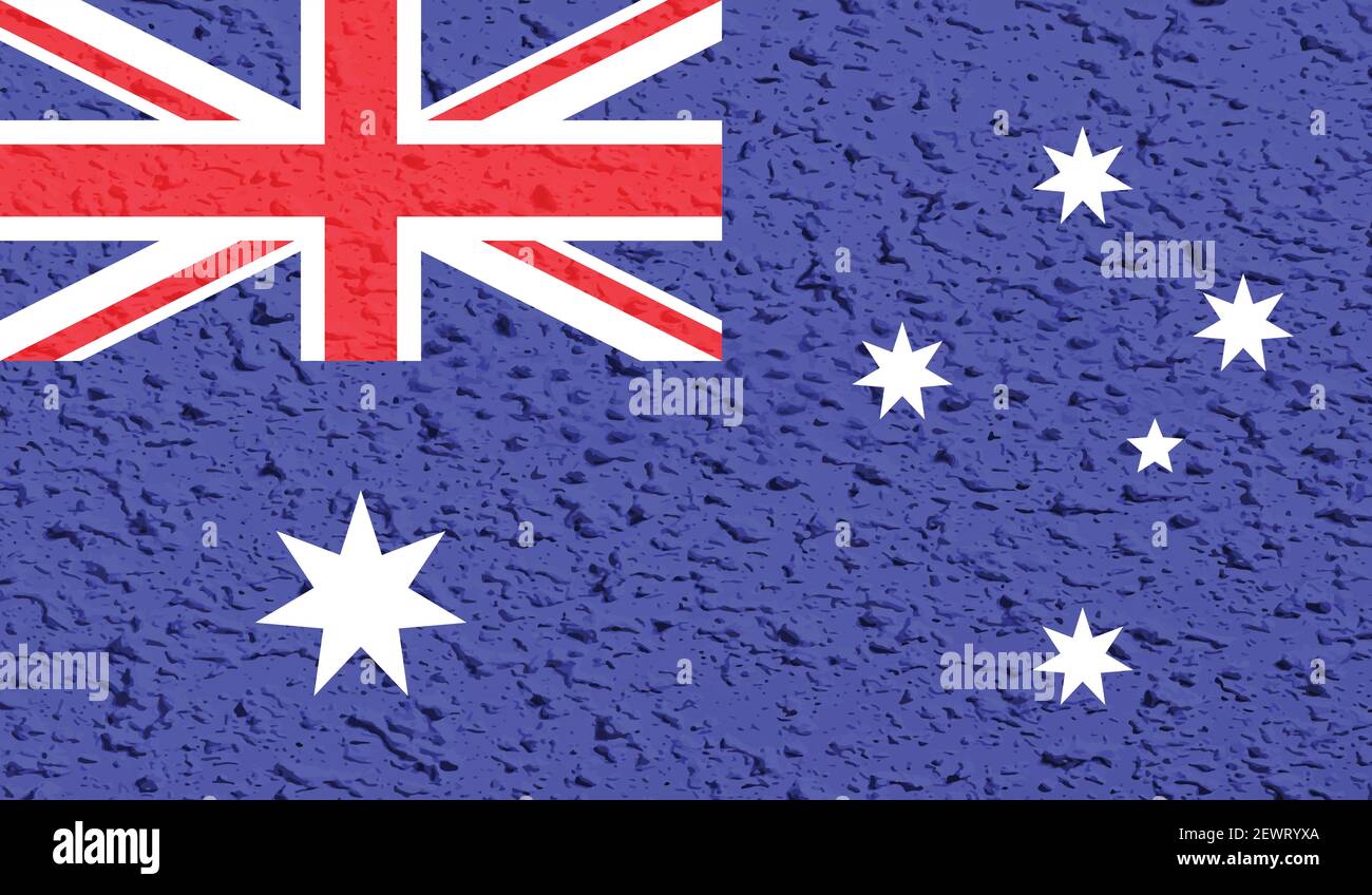 The flag of the state of Western Australia with grunge Stock Vector ...
