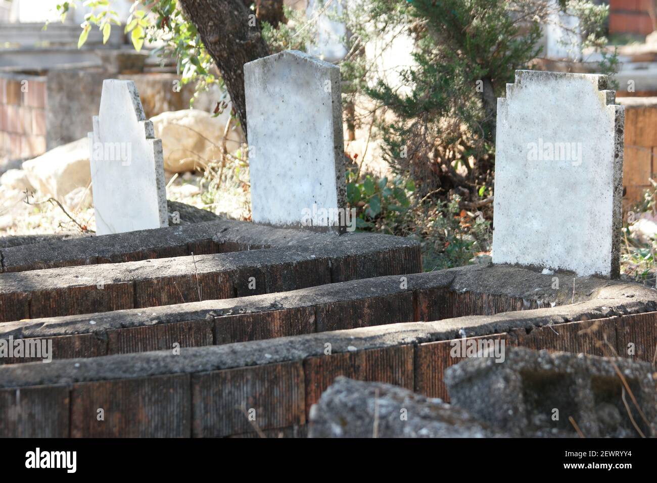 Islamic graveyard in Antalya, Turkey Stock Photo - Alamy