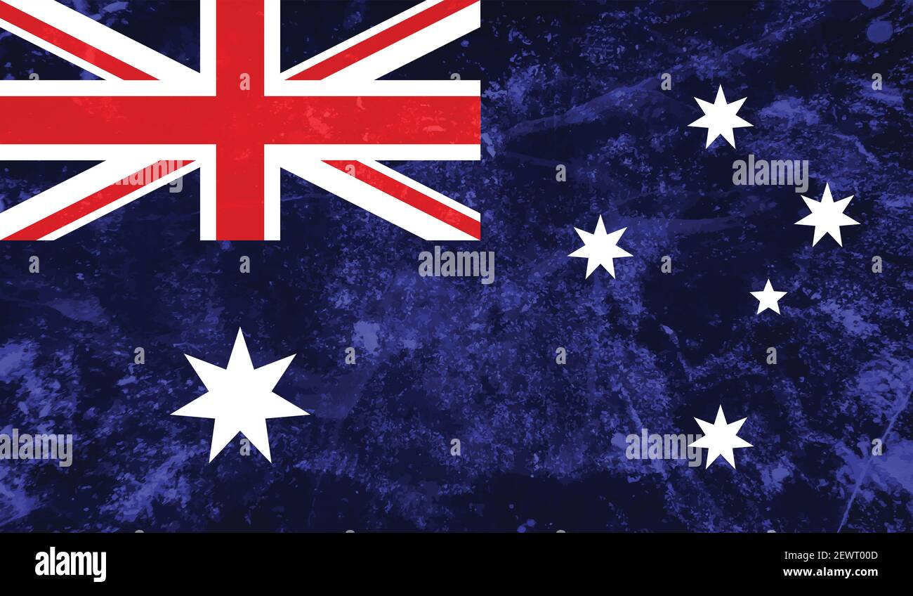 The flag of the state of Western Australia with grunge Stock Vector ...