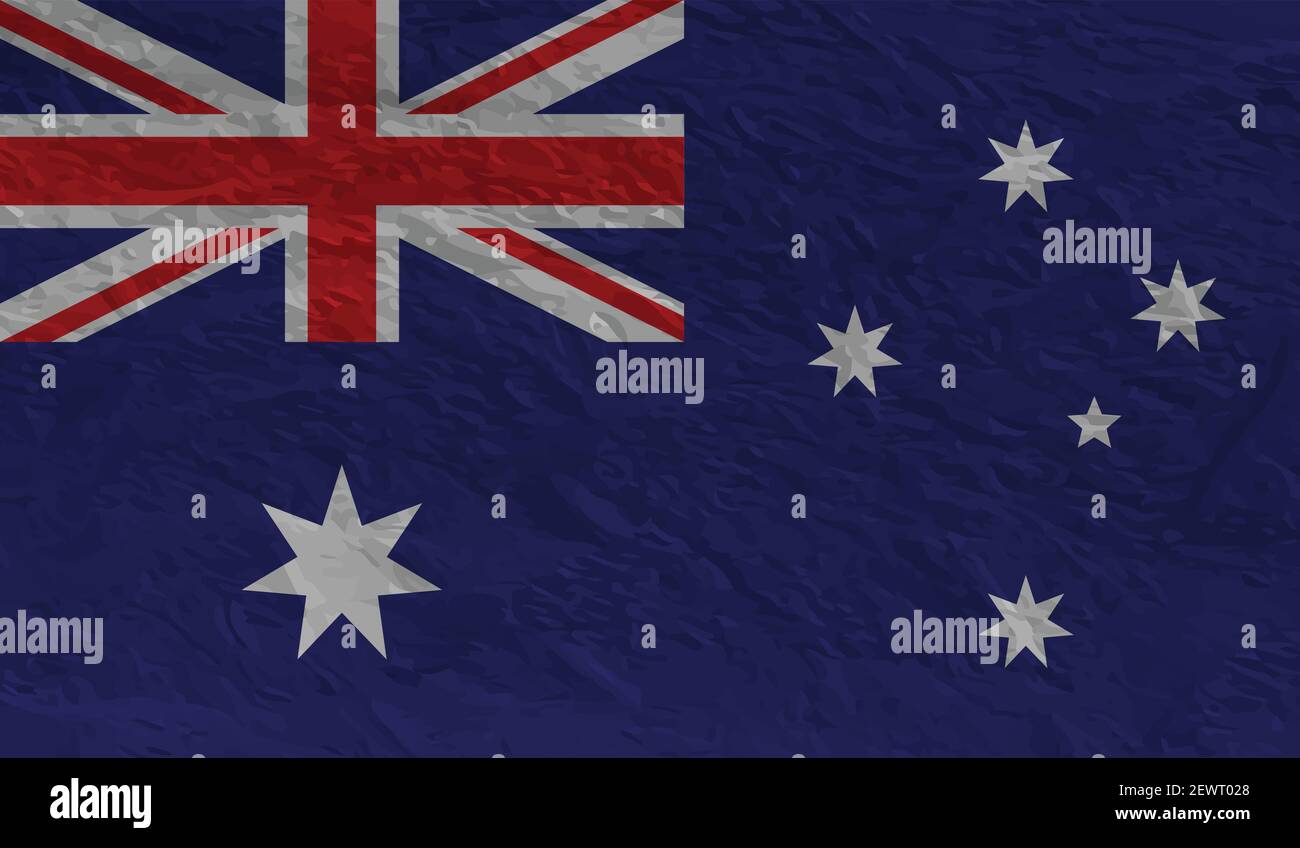 The flag of the state of Western Australia with grunge Stock Vector ...