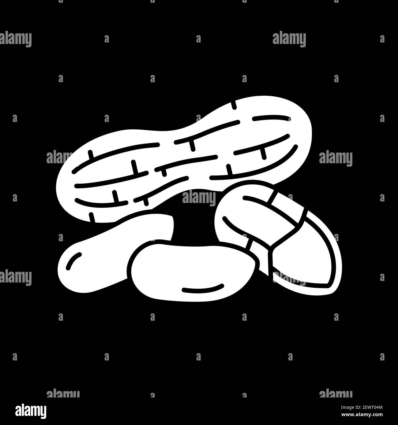 Peanuts dark mode glyph icon Stock Vector Image & Art - Alamy