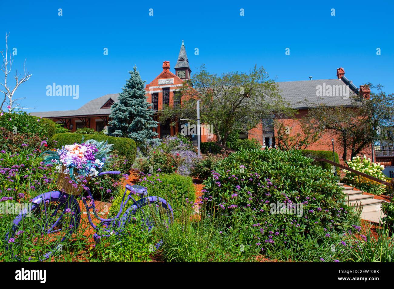 Woonsocket train station on Depot Square in Main Street Historic ...