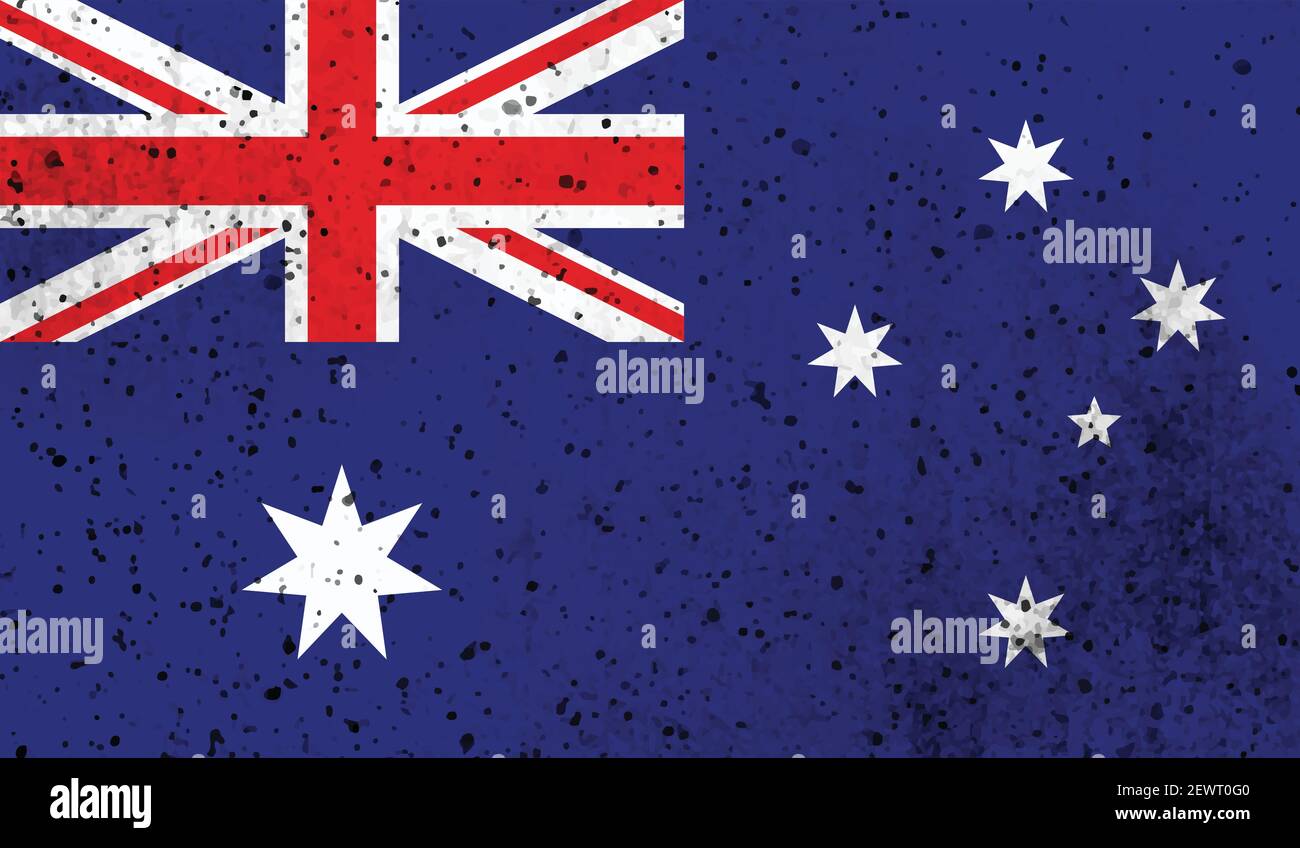 The flag of the state of Western Australia with grunge Stock Vector ...