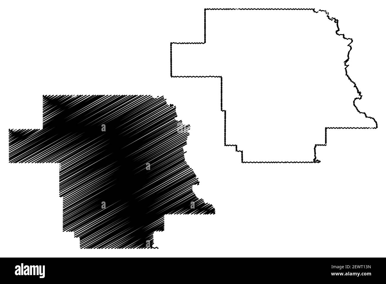 Map of mangum Stock Vector Images - Alamy
