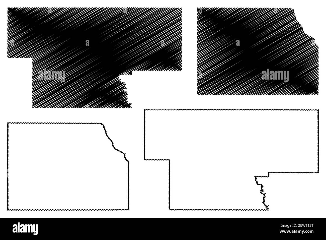 Garvin county map Black and White Stock Photos & Images - Alamy