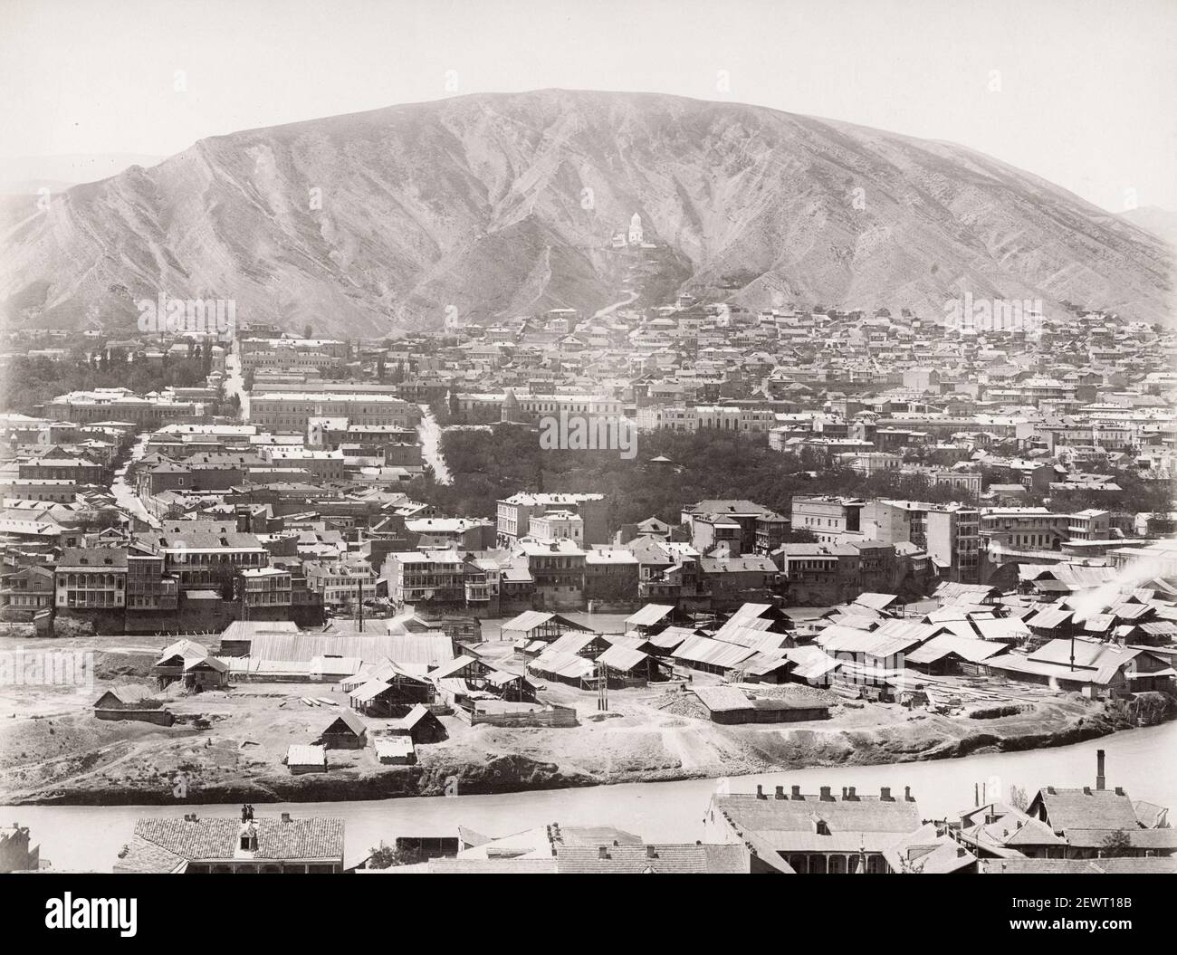 Vintage late 19th century photograph: Caucasus, Tiflis, Tiblisi ...