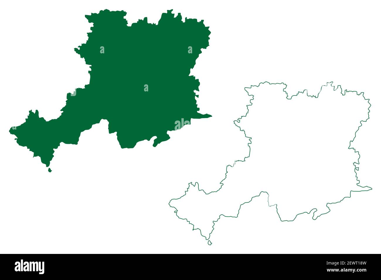Gaya district (Bihar State, Magadh division, Republic of India) map ...