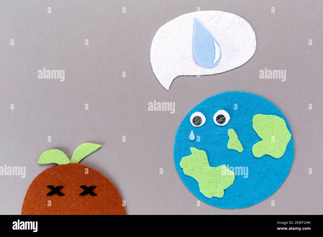 Plasticine Love the Earth,Earth Day Concept Stock Photo - Alamy