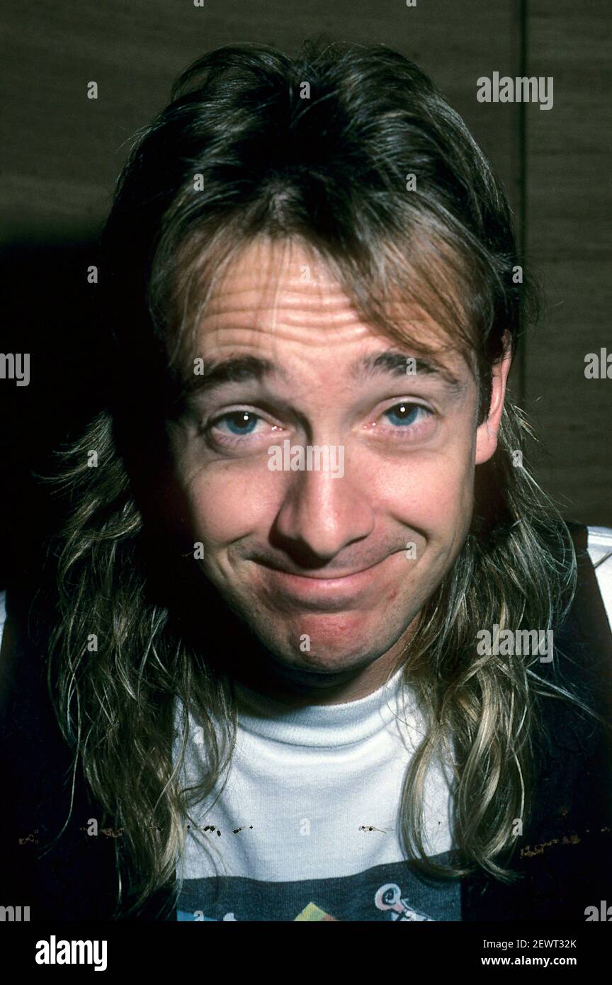 Adrian Swithh of Iron Maiden during a photoshoot at his record company ...