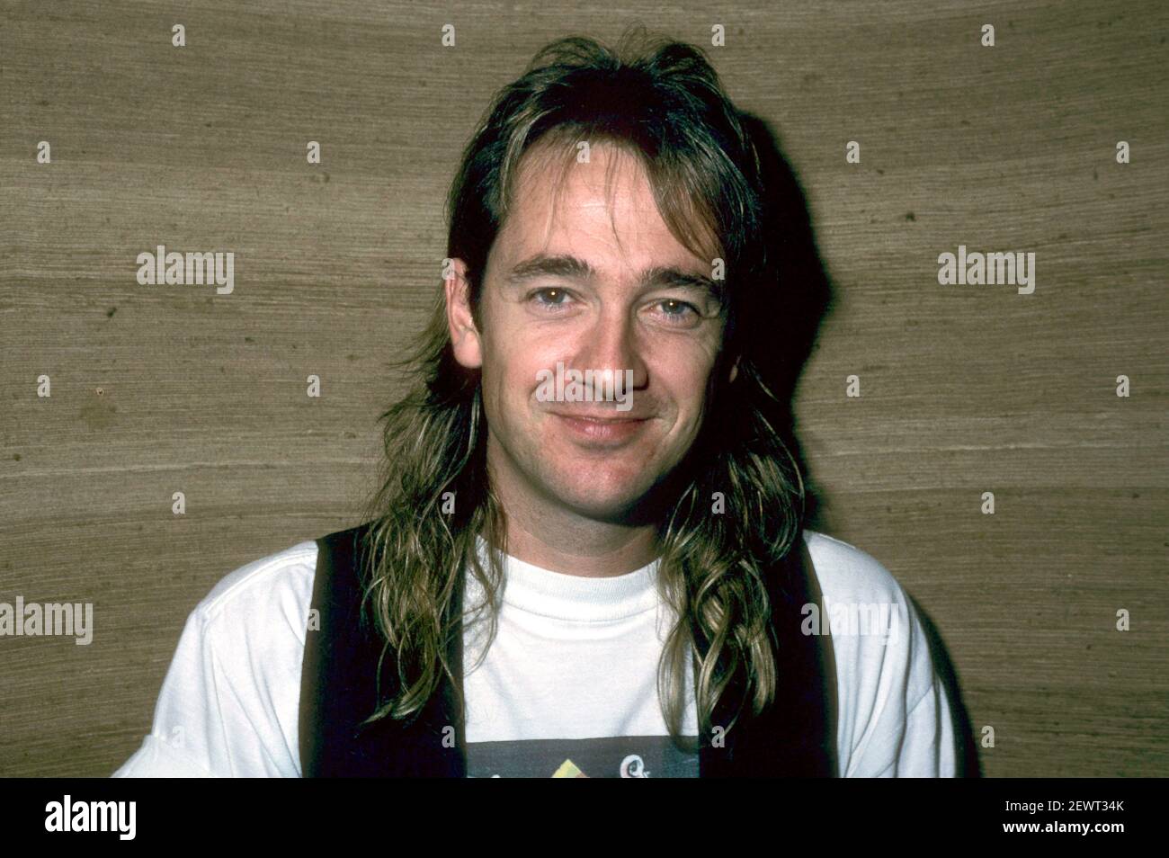 Adrian Swithh of Iron Maiden during a photoshoot at his record company ...