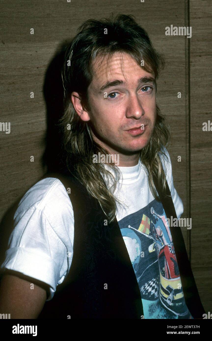 Adrian Swithh of Iron Maiden during a photoshoot at his record company ...