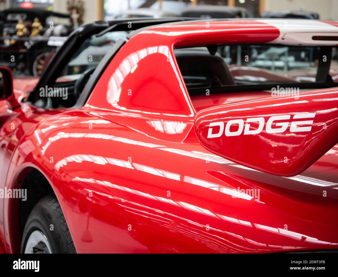 Classic muscle car detail shot Stock Photo - Alamy