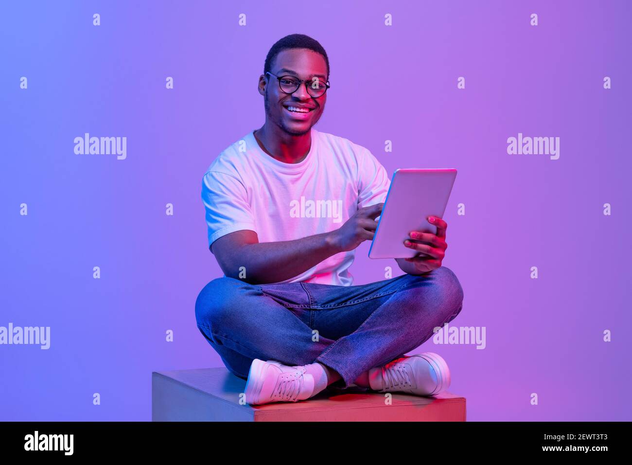 Student neon hi-res stock photography and images - Alamy