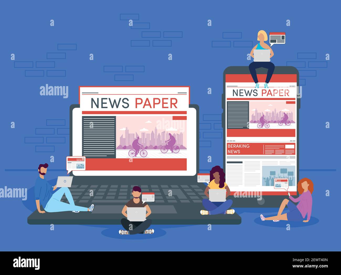 News gadgets Stock Vector Images - Alamy