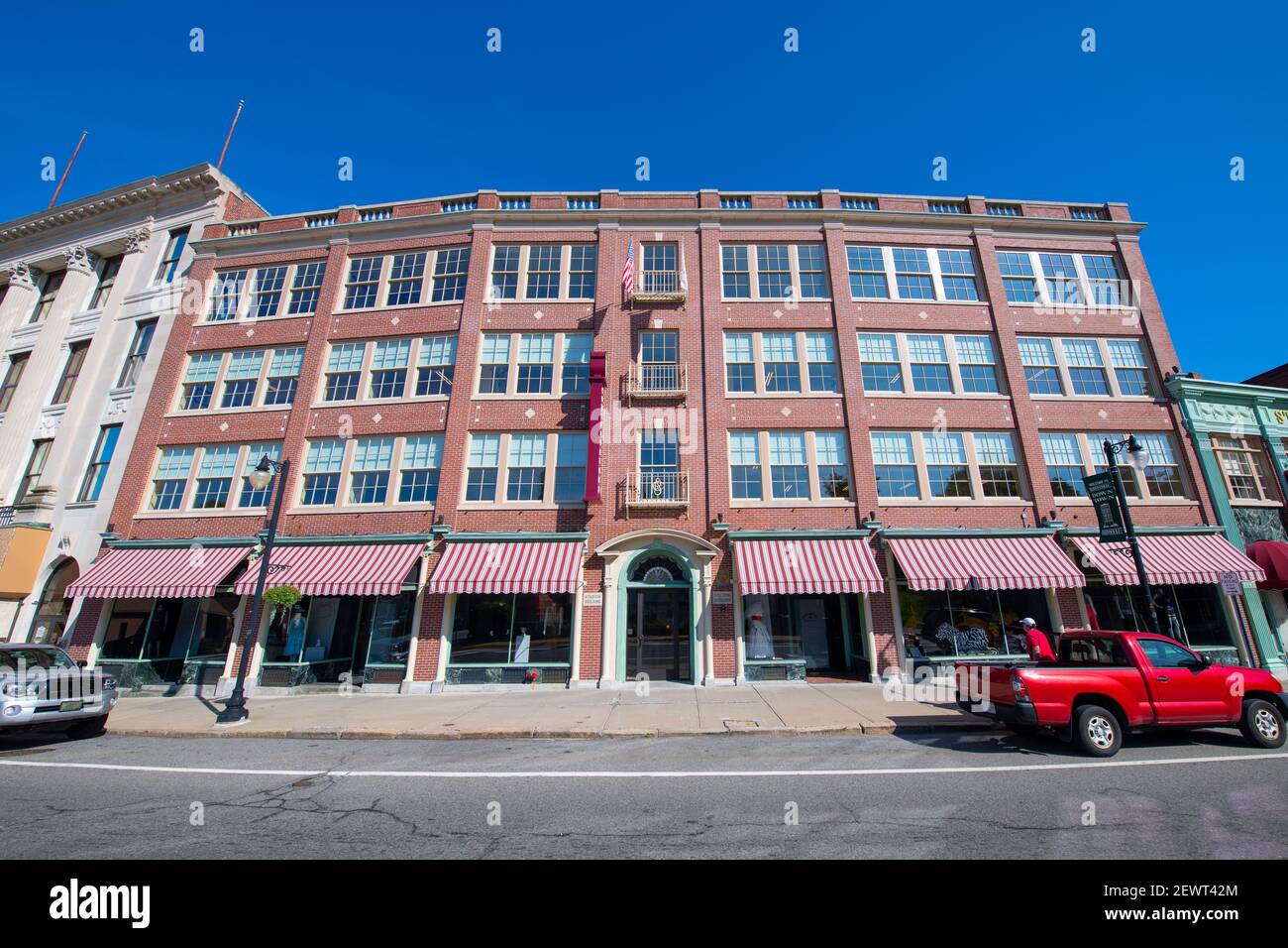 Historic Stadium Building in Main Street Historic District in downtown ...