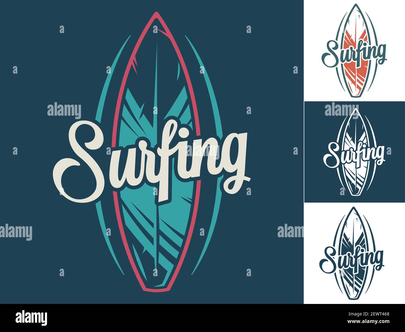 Hawaiian Surf Logos