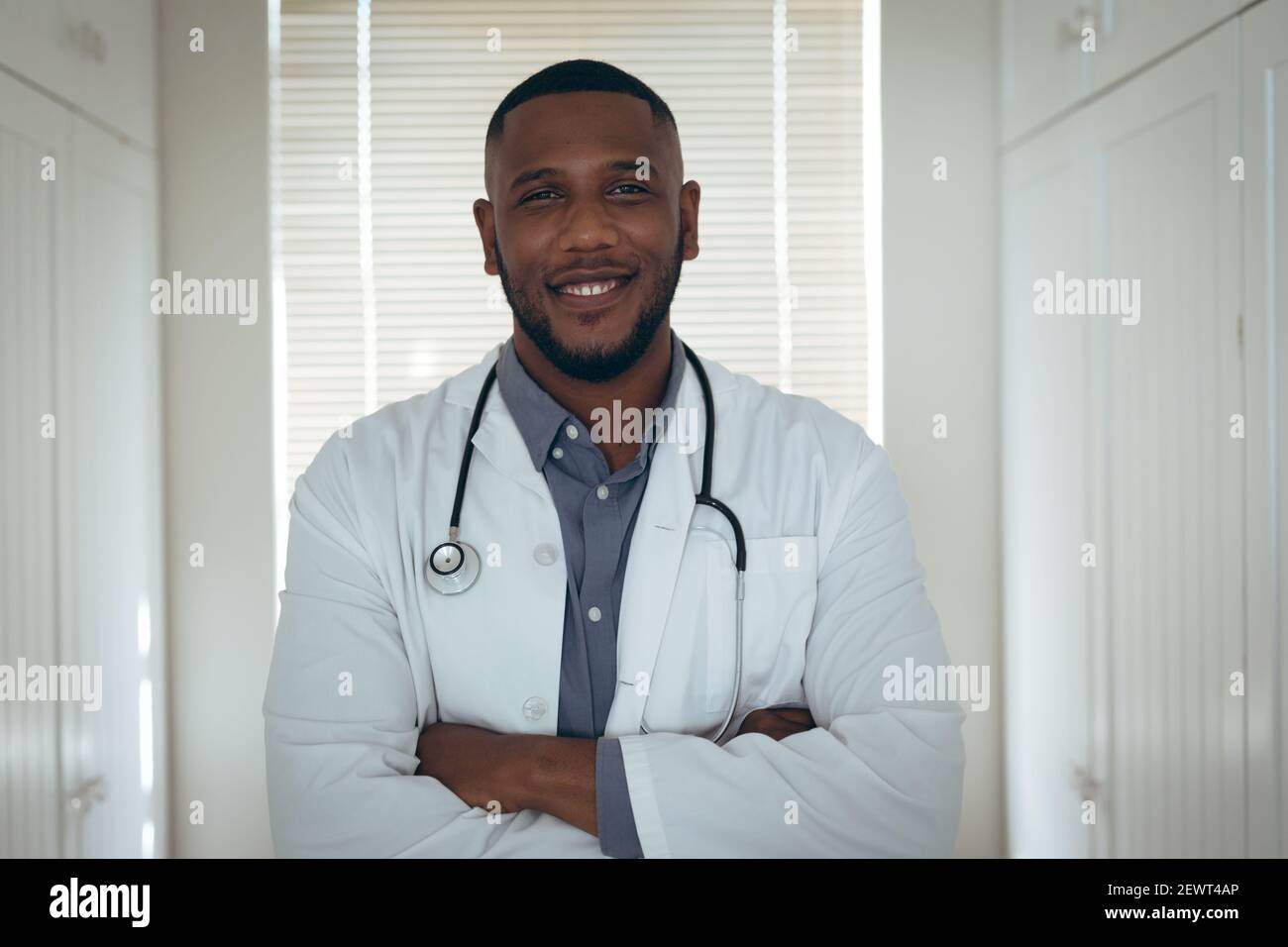 Portrait african american doctor looking hi-res stock photography and ...