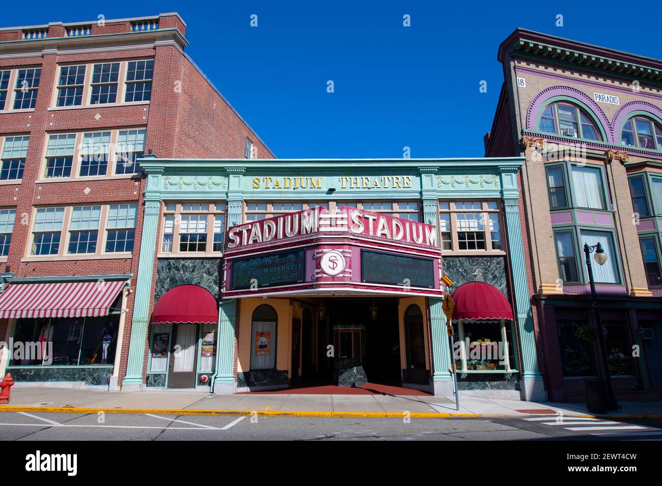Historic Stadium Theatre in Main Street Historic District in downtown ...