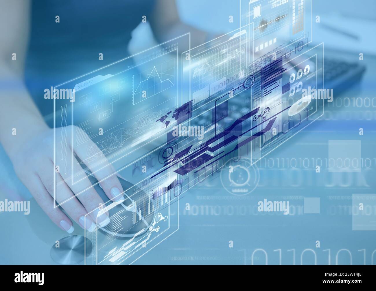 Hand using mouse hi-res stock photography and images - Alamy