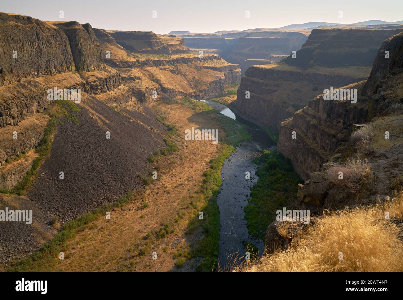 Palouse River Washington State USA. The Palouse River in Palouse Falls ...
