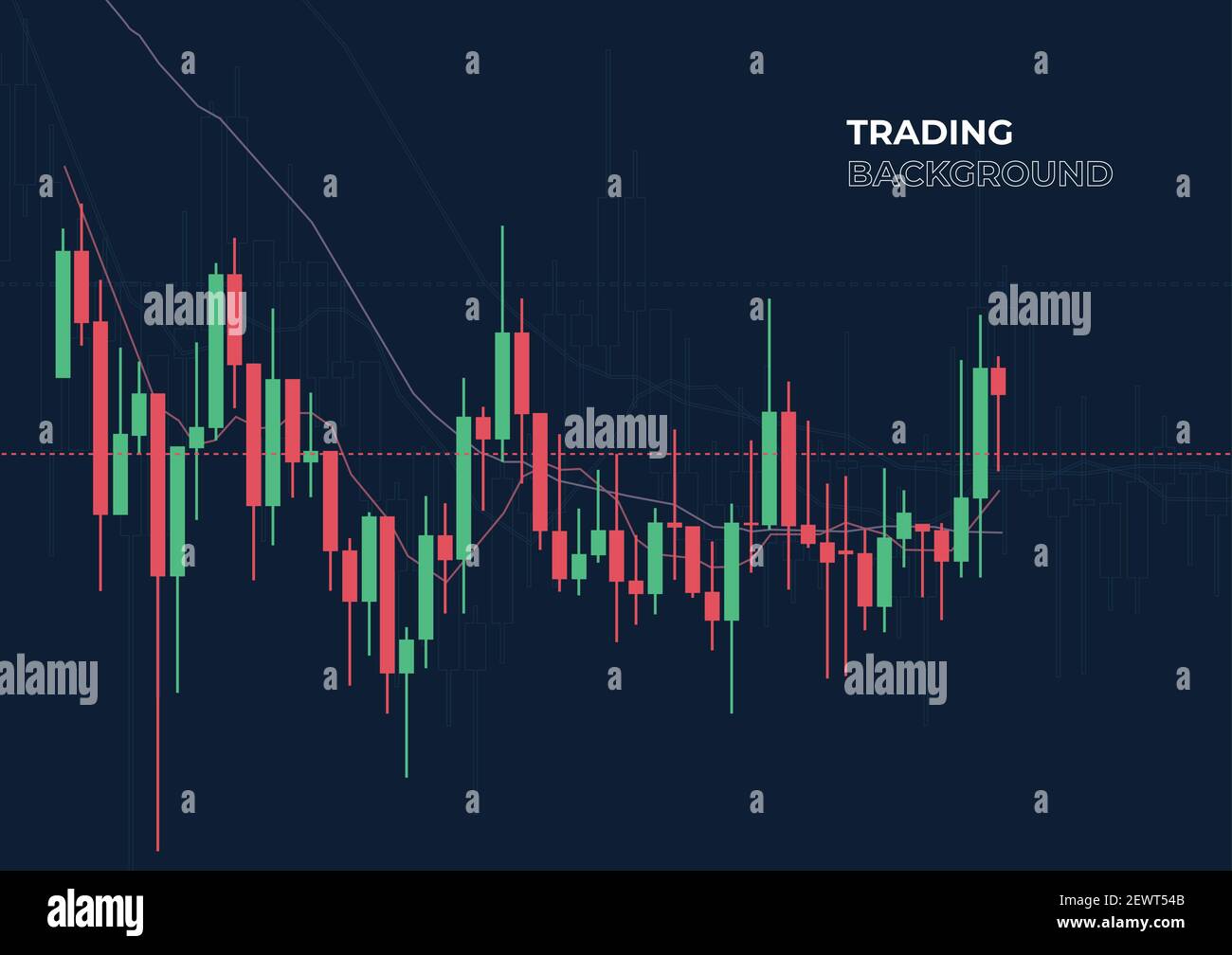 Candlestick graph stock exchange or trading background Stock Vector ...