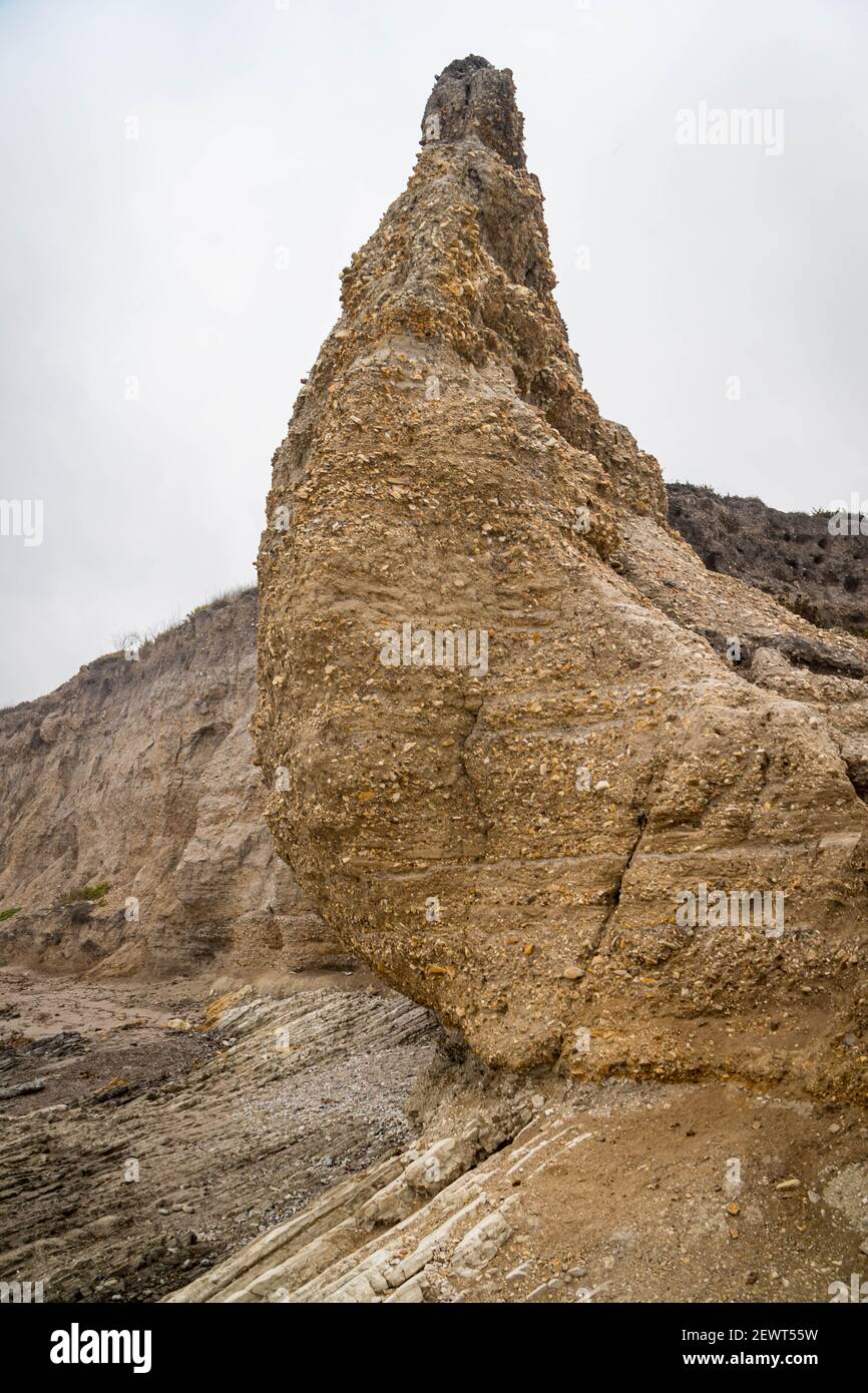 Pointed rock at Montana de Oro, California Stock Photo - Alamy