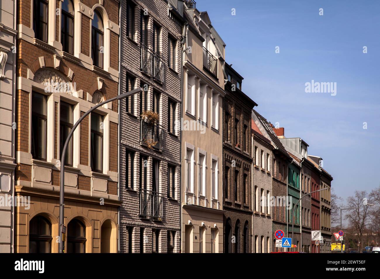 old buildings on Alteburger street in the Bayenthal district, Cologne ...