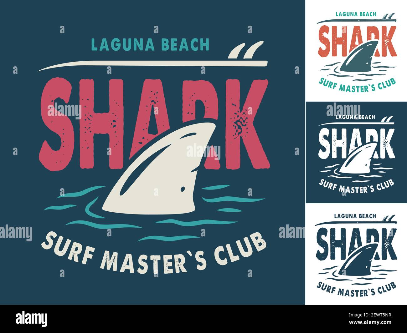 Shark surfboard Stock Vector Images - Alamy