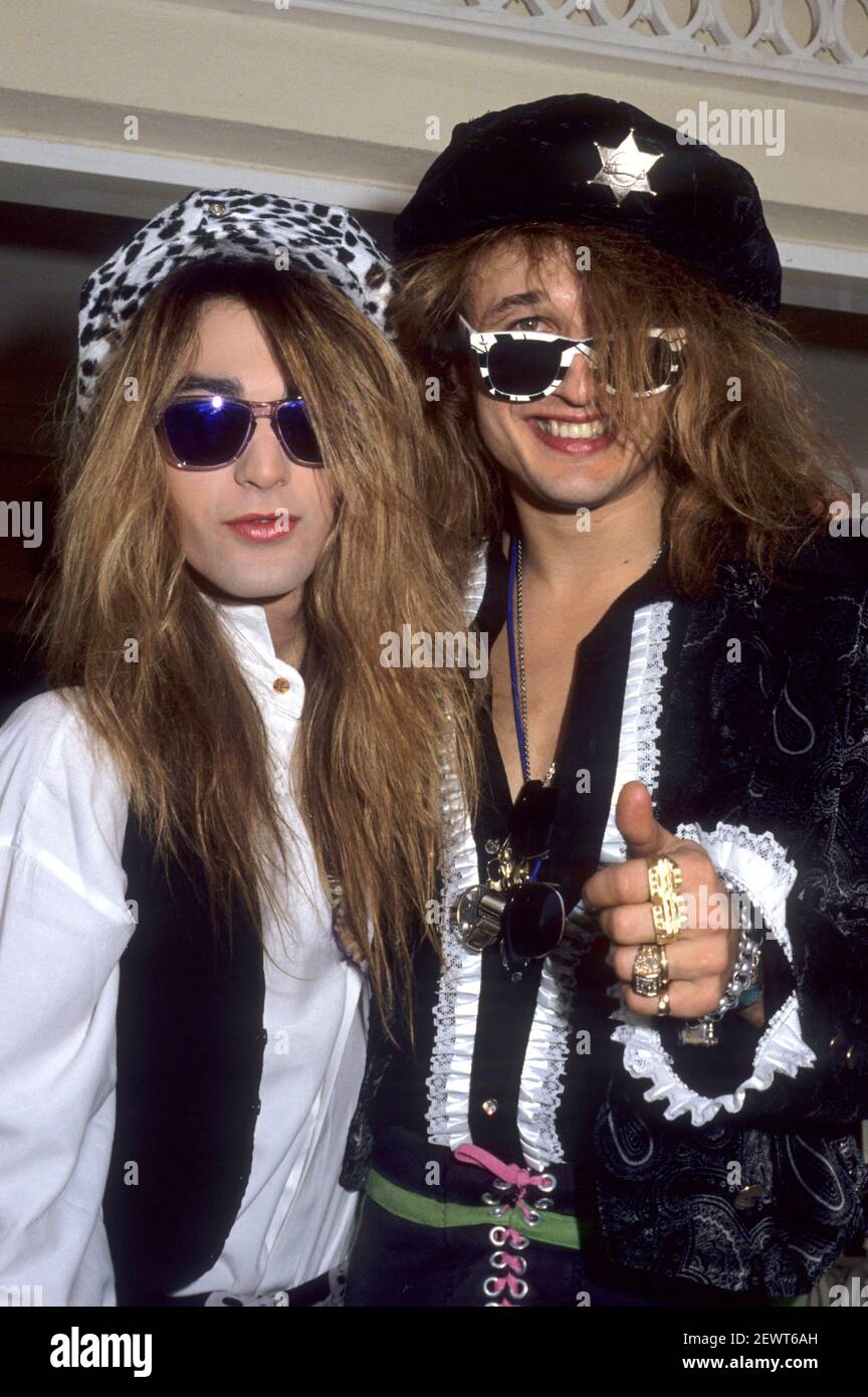 Vik Fox and Chip Z'nuff from Enuff Z'Nuff at a photoshoot at the ...