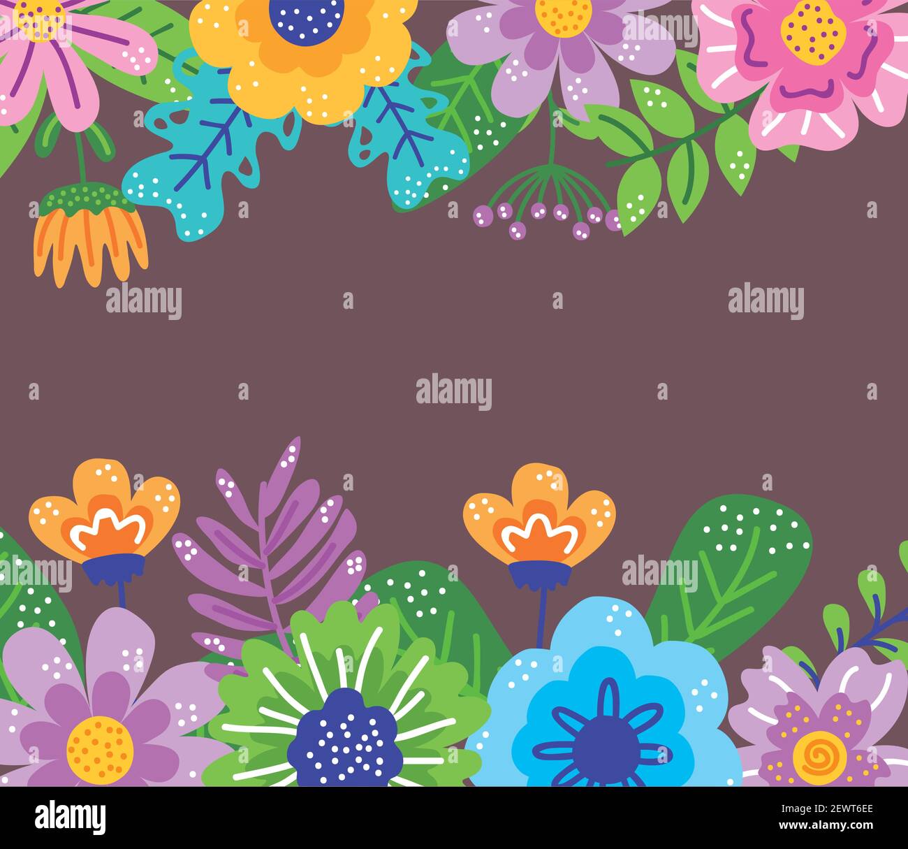 spring floral frame garden icon Stock Vector Image & Art - Alamy