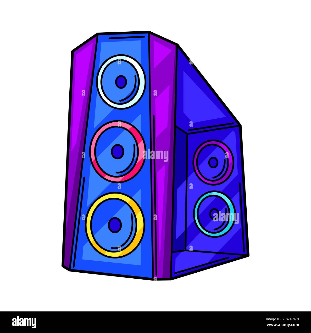 Illustration of gaming computer. Cyber sports, computer games, fun ...