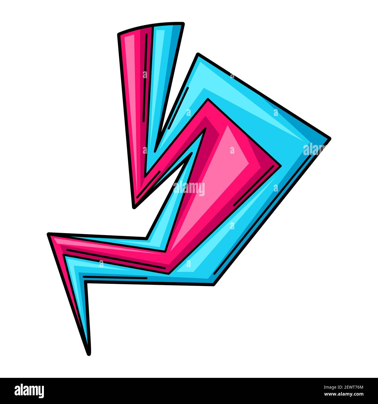 Illustration of lightning Stock Vector Image & Art - Alamy